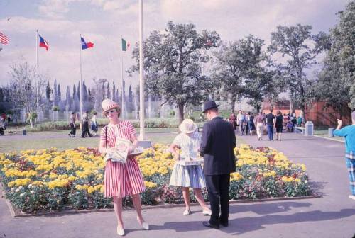 Candy Stripers Moonlighting as Six Flags Map Sellers — ca. 1961 ...