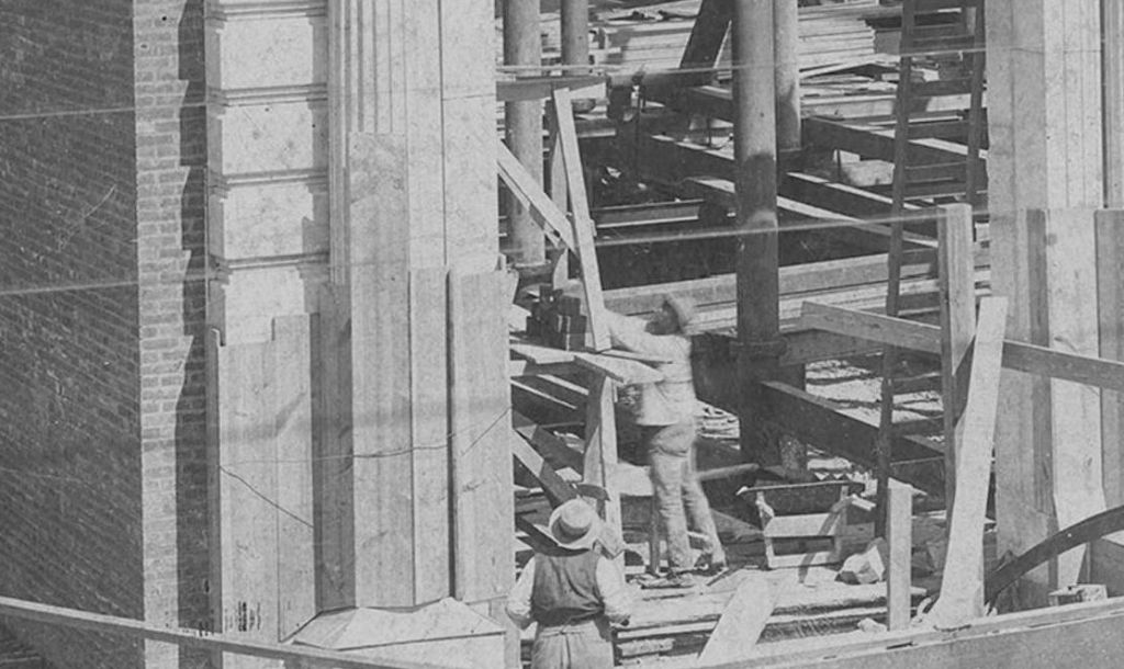 The Wilson Building Under Construction — 1902 | Flashback : Dallas