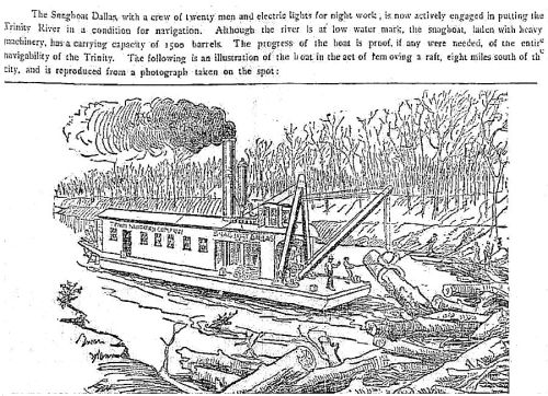 Snag Boat Dallas — 1893 | Flashback : Dallas