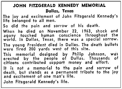 Aerial View of the JFK Memorial — 1970 | Flashback : Dallas