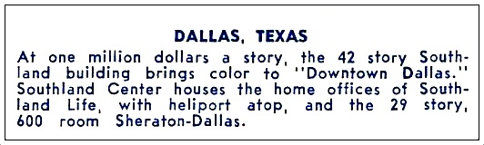 Dallas Skyline, Looking West — 1970 | Flashback : Dallas