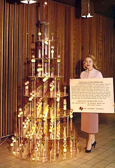 The Texas Instruments Semiconductor Crystal Christmas Tree | Flashback ...