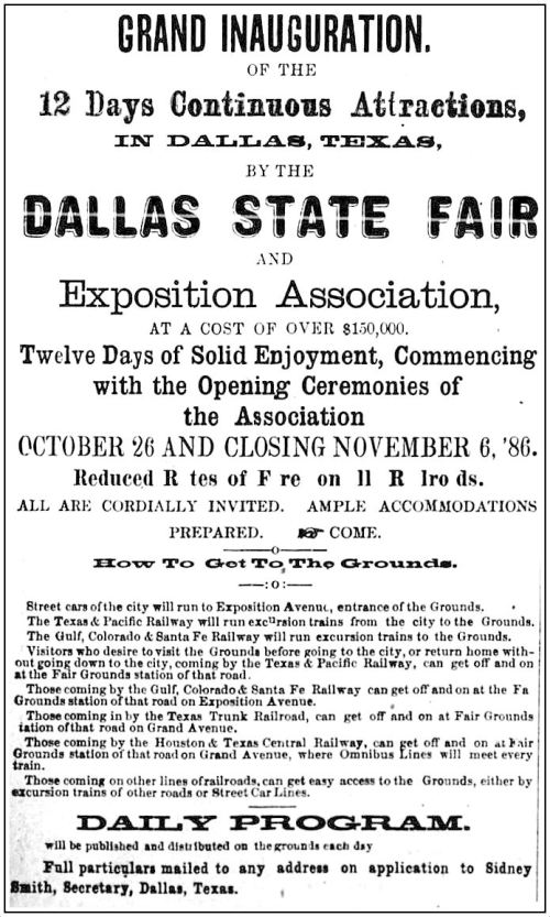 State Fair of Texas, Miscellaneous Tidbits from Its History | Flashback ...