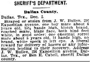 1890s | Flashback : Dallas